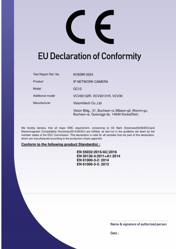 Certification - VISION MARINE